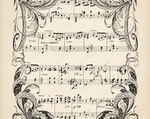 Popular items for framed sheet music on Etsy