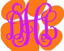 Popular items for clemson monogram on Etsy