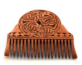 Viking Wooden Comb with a pattern from Northen Norway