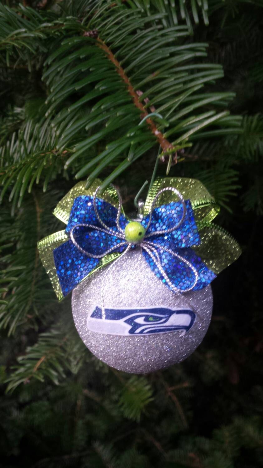 Seattle Seahawks Christmas Ornaments: Set of by CrazyCackleberries