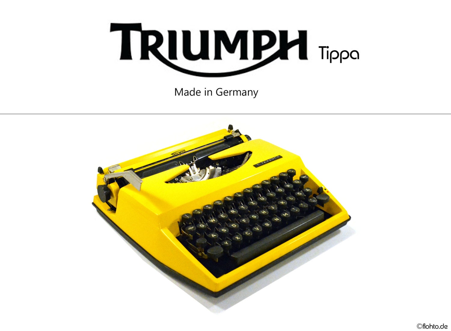 Free Shipping- Triumph Tippa- German Typewriter-1970s- Working ...