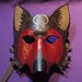 Black Leather Masquerade Domino Mask