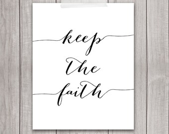 Keep the faith sign | Etsy