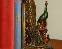 Popular items for peacock bookends on Etsy