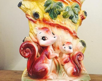 Popular items for squirrel planter on Etsy