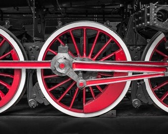 Unique steam train art related items | Etsy