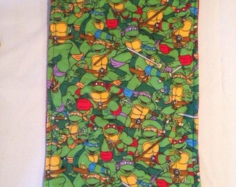 Ninja Turtle Flannel Baby Burp Cloth