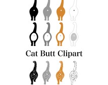 Unique cat butt art related items | Etsy