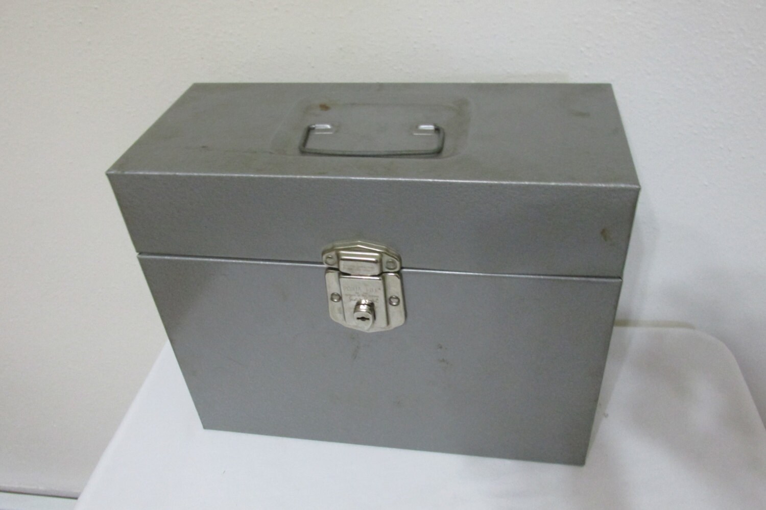 Industrial Metal File Box Gray Tote – Haute Juice