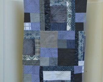 Popular items for blue patchwork quilt on Etsy