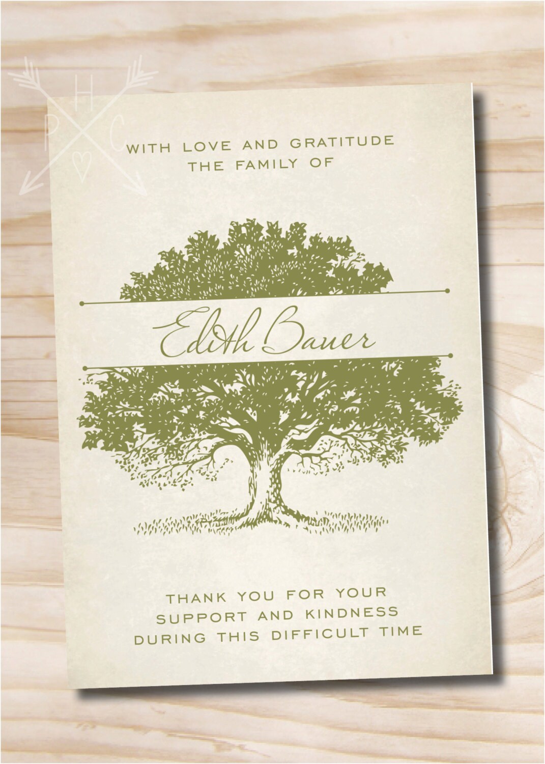 Tree Of Life Memorial Invitations