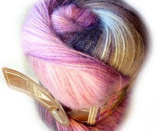 Alize flower yarn. beige color 5075 butterfly yarn by HandyFamily
