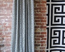 Popular items for greek key curtain on Etsy