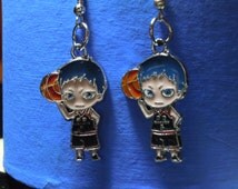 Anime, Kuroko no Basket, Aomine, Aomine Earrings, Anime Earrings ...
