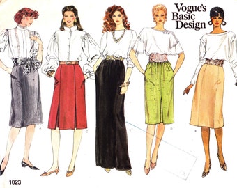 Items similar to VOGUE Dress Sewing Pattern 80s Ruffled Bodice Maxi ...