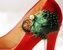 Popular items for feather shoe clips on Etsy