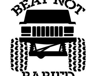 Beat Not Babied Cherokee Vinyl Sticker