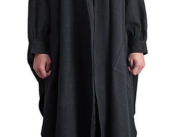 Mix Burmese Silk Straw Raincoat style Haori Coat by SawanAsia