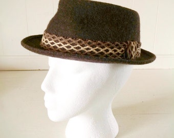 Vintage Pork Pie Hat|Vintage Men's Accessories|Vintage Porkie Pie Hat ...