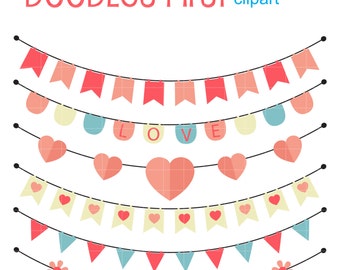 Bunting clip art | Etsy