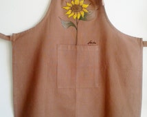 Popular items for hand painted apron on Etsy
