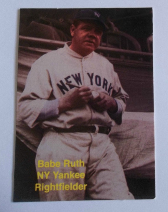 Vintage Babe Ruth trading card in acrylic frame with FREE