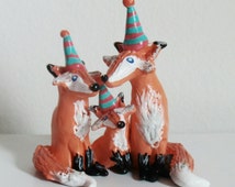 Popular items for fox cake topper on Etsy