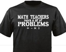 Popular items for math teacher shirt on Etsy