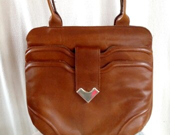 70s leather purse | Etsy