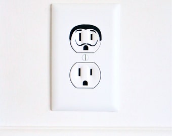 Batman Electric Outlet Wall Art Sticker by ElectricStickerCo