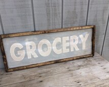Grocery Sign Custom Colors And Sizes Available