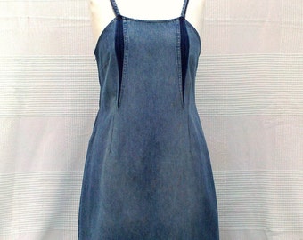 Recycled denim dress | Etsy