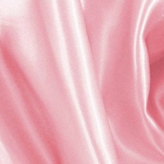 Light Pink Polyester Lining Fabric Silk Habutae 60 Wide