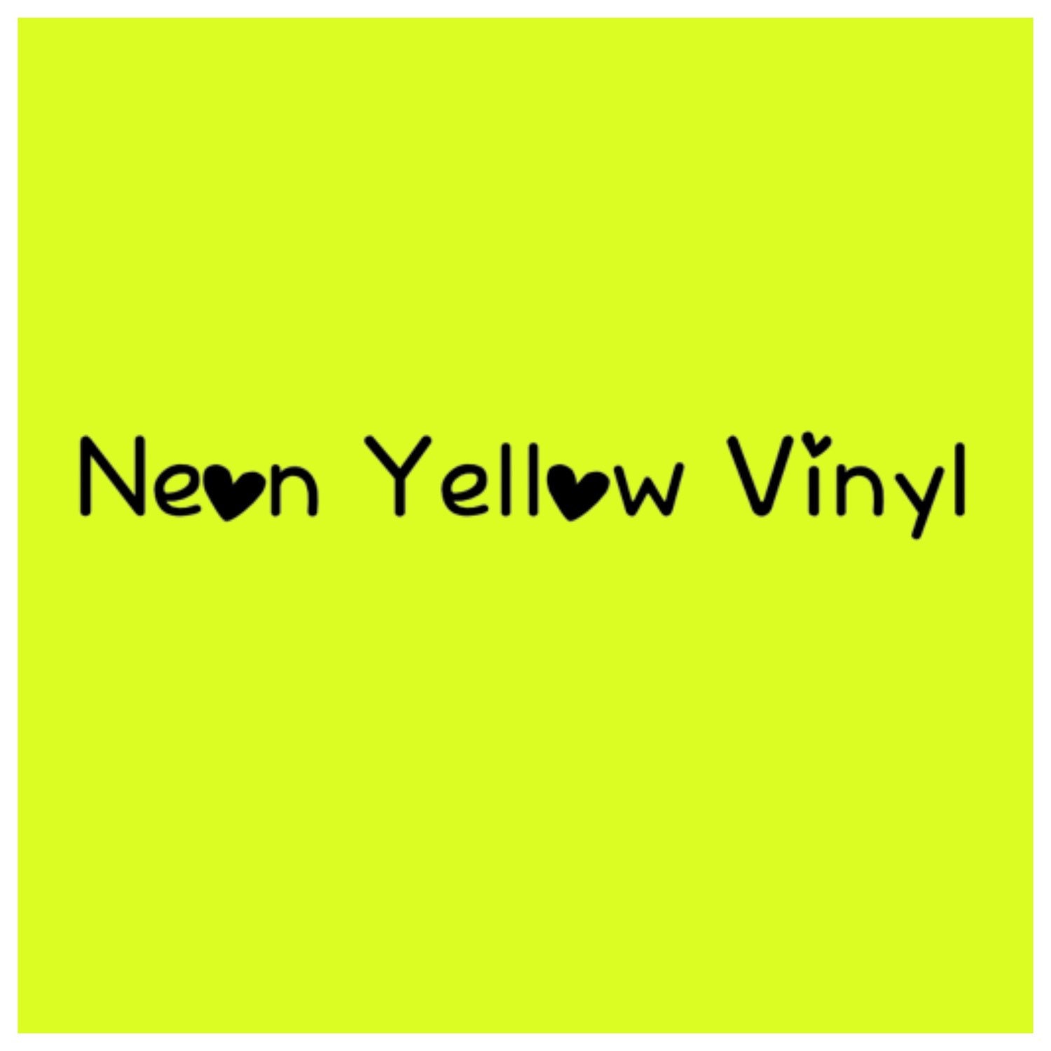 Vinyl Neon Vinyl Fluorescent Vinyl Neon Yellow