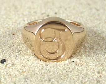 Girls signet ring | Etsy