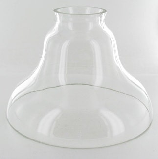 Clear Glass Bell Shade. 2 1/4 Fitter size.