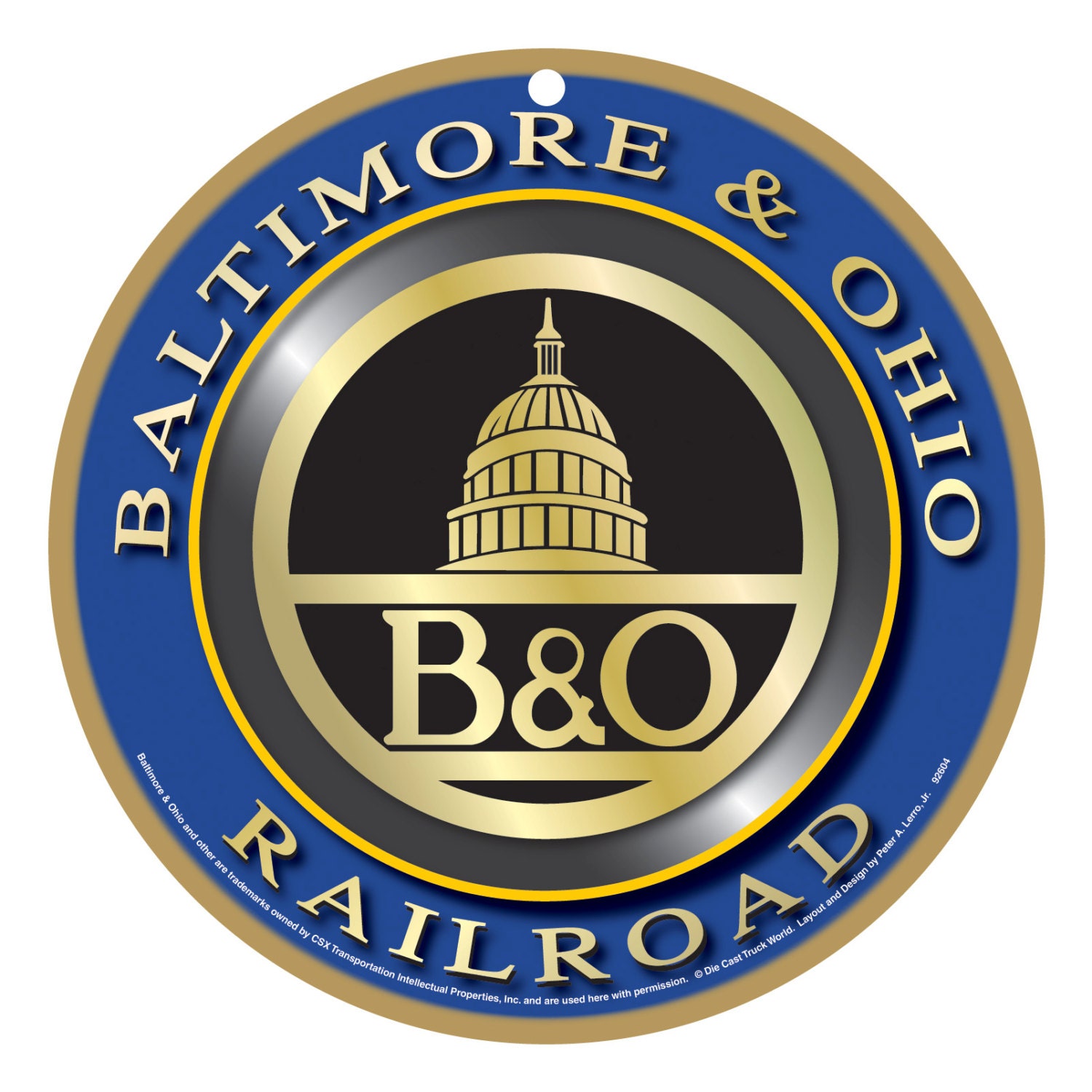 Baltimore & Ohio Railroad Logo Wood Plaque by CreativeReproduction