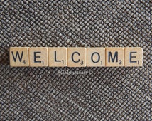 Popular items for scrabble word art on Etsy