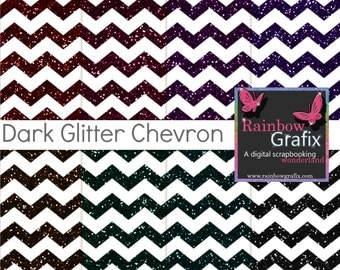 Dark glitter Chevron DIGITAL Paper DIGITAL Glitter Paper Red Black ...