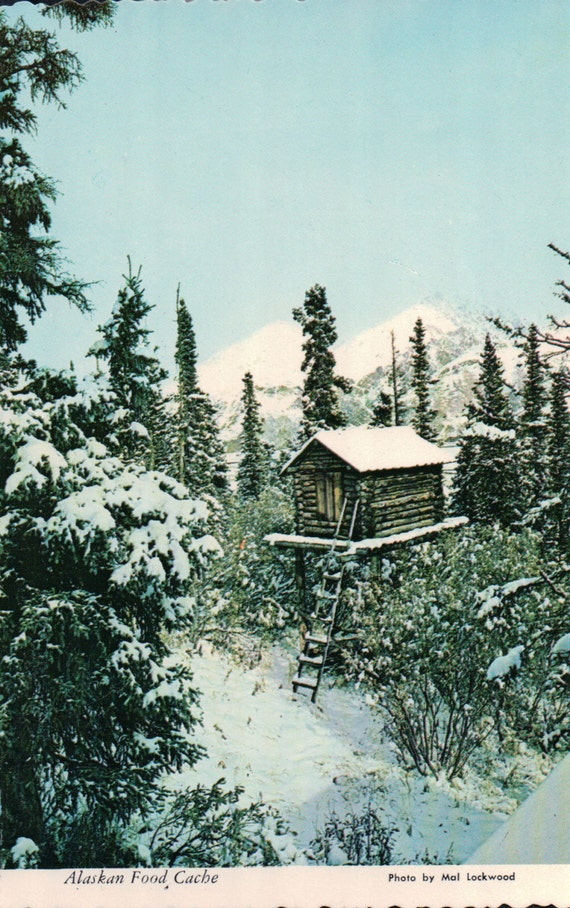 Alaskan Food Cache / Alaska / Photo by Mal by BooksPaperAndMore