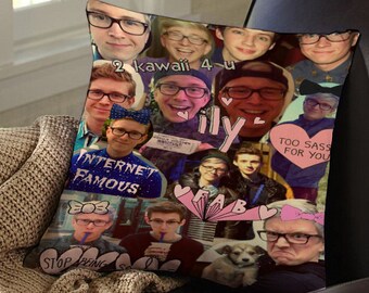tyler oakley collage cover pillow case pillow cover pillow cotton