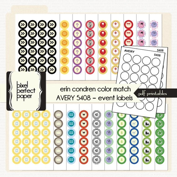 Erin Condren Planner pdf Printable Color By Pixelperfectpaper
