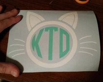 Popular items for cat decal on Etsy