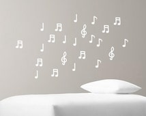 Popular items for music wall decal on Etsy