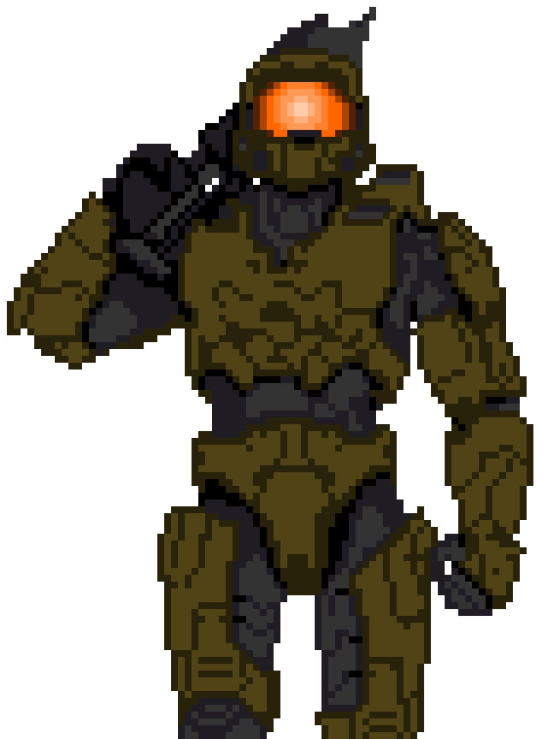 8 bit Master Chief by The8BitBros on Etsy