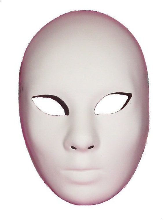 Blank Masquerade Mask Volto face for decorating