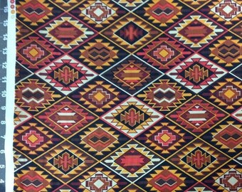 Elizabeth Studios Native Pattern Stripe Gold 1 yd by dancingbear