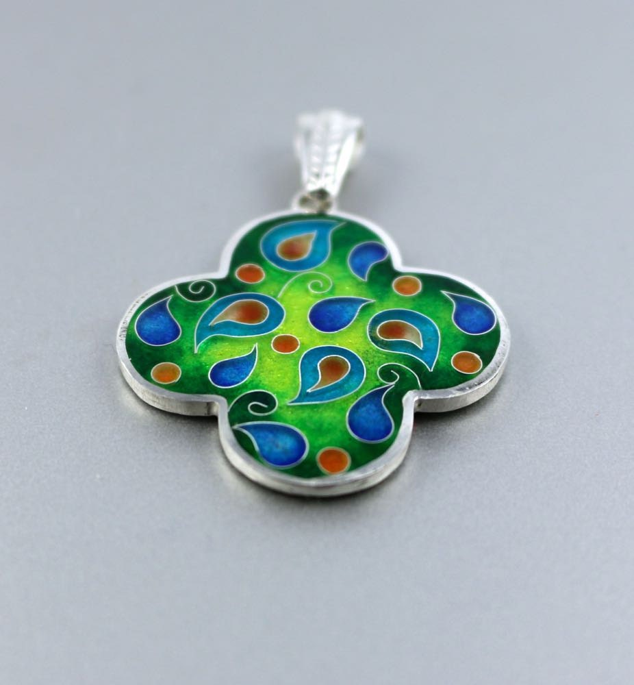 Cruz cloisonne enamel pendant by agoraart on Etsy Cruz cloisonne enamel pendant by agoraart on Etsy