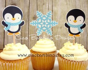 Penguin cupcake | Etsy