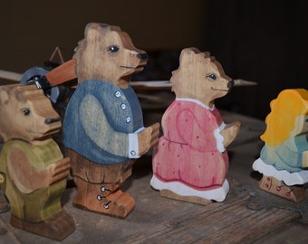 Goldilocks and bears | Etsy